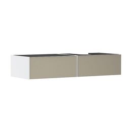 Hansgrohe Xevolos E Waschtischunterschrank 54322390 1370x550x275mm, 2 Schubladen, rechts, mattwei&szlig;, bronze Struktur