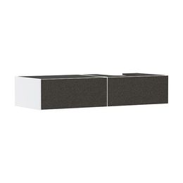 Hansgrohe Xevolos E Waschtischunterschrank 54322660 1370x550x275mm, 2 Schubladen, rechts, mattwei&szlig;, Textil dunkelgrau
