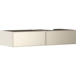 Hansgrohe Xevolos E Waschtischunterschrank 54323790 1370x550x275mm, 2 Schubladen, rechts, sandbeige matt, sandbeige metallic