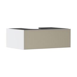 Hansgrohe Xevolos E Waschtischunterschrank 54310390 780x550x275mm, 1 Schublade, mattwei&szlig;, bronze Struktur