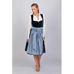 Edelnice Dirndl "Luna" in Dunkelblau/ Hellblau - 31% | Gr&ouml;&szlig;e 48 | Damen-dirndl