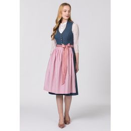 Stockerpoint Dirndl "Marina" in Dunkelblau/ Rosa - 52% | Gr&ouml;&szlig;e 34 | Damen-dirndl