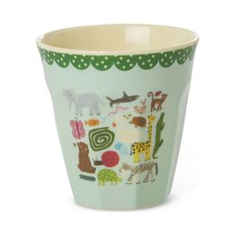 Rice Jumbobecher "Wildlife" in Mint/ Gr&uuml;n - 250 ml - 24% | Gedeckter-tisch