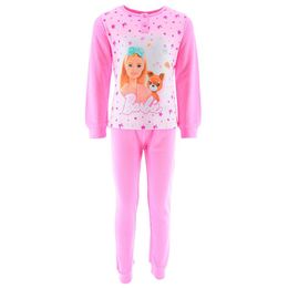 Barbie Pyjama "Barbie" in Rosa - 57% | Gr&ouml;&szlig;e 104 | Kinder-waesche