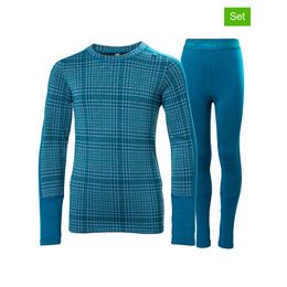 Helly Hansen 2tlg. Funktionsw&auml;sche-Set in Blau - 49% | Gr&ouml;&szlig;e 152 | Kinder-waesche