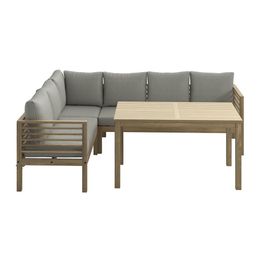 Ambia Garden Dining-Loungeset, Akazie, Holz, Akazie, teilmassiv, F&uuml;llung: Polyester, 226x173 cm, Loungem&ouml;bel, Gartenlounge-Sets