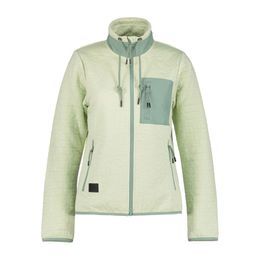 Icepeak Damen Strickfleecejacke &raquo;D STRICKFLEECEJACKE AMENIA&laquo; sportlicher Stil, mit Rei&szlig;verschlusstaschen, 4-Wege-Stretchmaterial gr&uuml;n 3XL