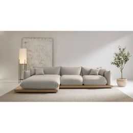 OTTO home Ecksofa &raquo;Kalix L-Form, 323 cm - OTTO. Verl&auml;ssliche Qualit&auml;t.&laquo; Designsofa, auf Holzplateau, Strukturstoff, hoher Sitzkomfort