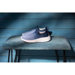 Aniston Shoes Damen Aniston SHOES Slip-On Sneaker , Freizeitschuh, Barfu&szlig;schuh, Schlupfschuh - NEUE KOLLEKTION blau 39