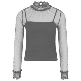 Urban Classics Damen Urban Classics T-Shirt &raquo; Damen Ladies Double Layer Mesh L/S&laquo; 1 Stk. S
