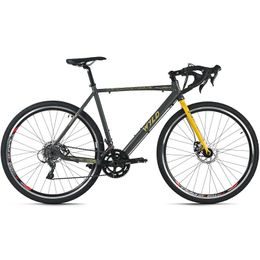 WYLD Gravelbike &raquo;WYLD Gravelbike 28'' Turin Grau-Gelb 16 G&auml;nge RH 56 cm&laquo; 16 Gang Kettenschaltung Gravelbike