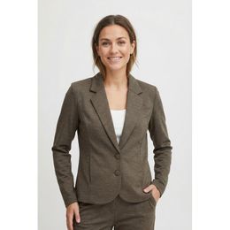 Freequent Damen Freequent Kurzblazer &raquo;FQNANNI-JA&laquo; mit Knopfverschluss braun S