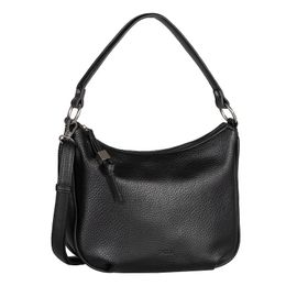 Gabor Damen Schultertasche &raquo;Rosina&laquo; l&auml;ssiger Look mit softem Material und markantem Metalldetail am Zipper