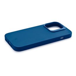 cellularline Backcover &raquo;Sensation Plus Case&laquo; Apple iPhone 15 f&uuml;r iPhone 15 blau Silikon Antibakterielle Microban-Technologie im Geh&auml;usematerial integriert