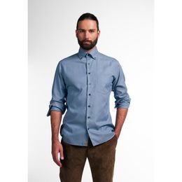 Eterna Herren &raquo;REGULAR FIT&laquo; EASY IRON (b&uuml;gelleicht) blau XXL, US-Gr&ouml;&szlig;en