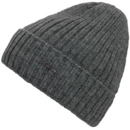 Chillouts Damen Chillouts Beanie &raquo;Tuva Hat&laquo; Rippstrick Beanie mit Merinowolle grau