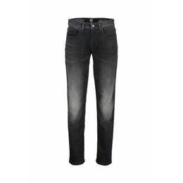 Lerros Herren Lerros Relax-fit-Jeans &raquo;BAXTER 5-Pocket-Denim im Used-Look, RELAXED FIT, black BAXTER&laquo; grau 31, L&auml;nge 34