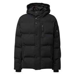s.Oliver Herren s.Oliver Steppjacke mit Kapuze Winterjacke mit Kapuze schwarz M