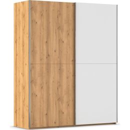 Rauch Schwebet&uuml;renschrank &raquo;Kleiderschrank Schrank Garderobe Schlafzimmerschrank SCALE-WOOD&laquo; edle geteilte Front in massiver Asteiche mit Glast&uuml;ren 