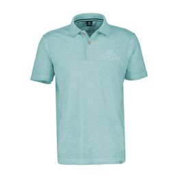 Lerros Herren Lerros Poloshirt &raquo;Poloshirt mit l&auml;ssigem Brustprint&laquo; blau S