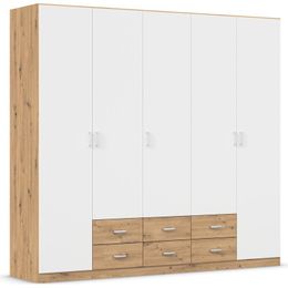 Rauch Dreht&uuml;renschrank &raquo;Kleiderschrank Schrank Garderobe W&auml;scheschrank GAMMA in 3 Breiten&laquo; mit 6 Schubladen, in schlichtem Design TOPSELLER MADE IN 