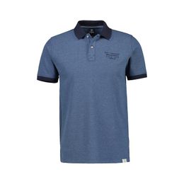 Lerros Herren Lerros Poloshirt &raquo;Poloshirt in Melange Optik&laquo; blau 6XL