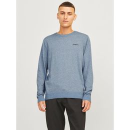 Jack & Jones Jack & Jones Herren Rundhalspullover &raquo;JJBRAD KNIT CREW NECK AW24&laquo; blau S