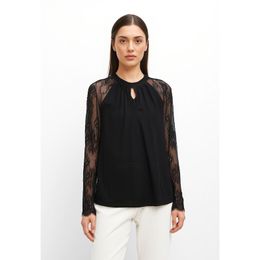 V&eacute;ro Moda Vero Moda Damen Spitzenshirt &raquo;VMMILLA LS LACE TOP GA JRS NOOS&laquo; schwarz S