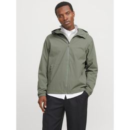 Jack & Jones Jack & Jones Damen &raquo;JJEURBAN Jacke mit Kapuze, elastischem Bund und Taschen&laquo; mit Kapuze unifarben, modisch, regular fit, Kunstfaser gr&uuml;n S