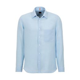 BOSS Orange Herren BOSS Orange &raquo;Relegant&laquo; 100% Leinen Regular Fit Atmungsaktiv blau 5XL, N-Gr