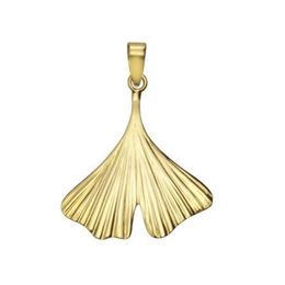 Vivance Damen Kettenanh&auml;nger &raquo;333/- Gelbgold Ginkgo 2,7cm&laquo; gelb