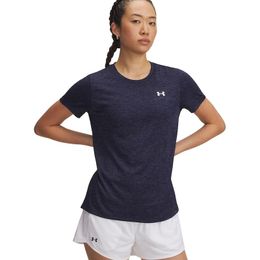 Under Armour Damen Trainingsshirt &raquo;TECH SSC- TWIST&laquo; Kurzarm-Design, normale Schnittform, Rundhalsausschnitt wei&szlig; XS