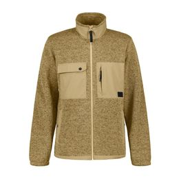 Icepeak Damen Strickfleecejacke &raquo;H STRICKJACKE ALVENE&laquo; sportlicher Stil, f&uuml;r vielseitige Aktivit&auml;ten, mit Stehkragen beige M