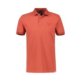 Lerros Herren Lerros Poloshirt &raquo;2-Tone Polo&laquo; rot S