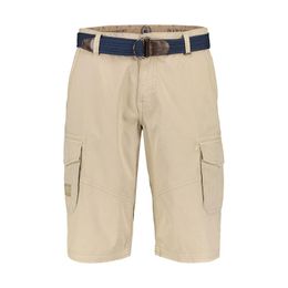 Lerros Herren Lerros Bermudas &raquo;Cargobermuda mit G&uuml;rtel&laquo; beige 5XL