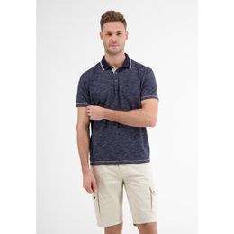 Lerros Herren Lerros Poloshirt &raquo;Poloshirt mit Finelinerstreifen&laquo; blau S