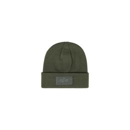 Alpha Industries Herren Skim&uuml;tze &raquo;Velcro Beanie&laquo; gr&uuml;n