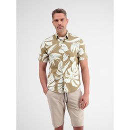 Lerros Damen Lerros Kurzarmhemd &raquo;Kurzarmhemd im Hawaiian-Style&laquo; beige S, Normalgr&ouml;&szlig;en