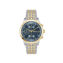 BOSS Herren BOSS Chronograph &raquo;STRATUS&laquo; Quarzuhr, Armbanduhr, Herrenuhr, Edelstahlarmband, analog, Tag