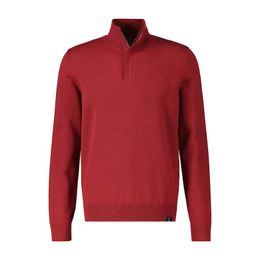 Lerros Herren Lerros Strickpullover &raquo;Troyer in Twist-Strick&laquo; rot S