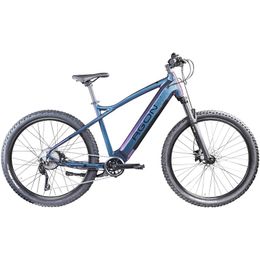 agon Unisex agon &raquo;Alpha&laquo; 10 Gang Deore SGS T6000 Schaltwerk Kettenschaltung Heckmotor 250 W Pedelec, Elektrofahrrad f&uuml;r Damen u. Herren, MTB blau