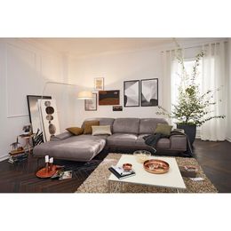 Musterring Wohnlandschaft &raquo;MR 2490 Ecksofa mit erstklassigem Sitzkomfort, Long-Life-Leder&laquo; Fu&szlig; Schwarz, Sitzh&ouml;he 46cm, wahlweise mit Funktionen, Ma&szlig;e 342x207 cm 