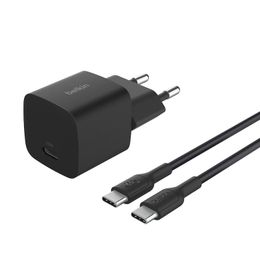 Belkin USB-Ladeger&auml;t &raquo;BoostCharge 25W USB-C Charger mit Power Delivery inkl. Kabel&laquo; schwarz Kunststoff Die USB-C PD 3.1-Zertifizierung gew&auml;hrleistet, dass 