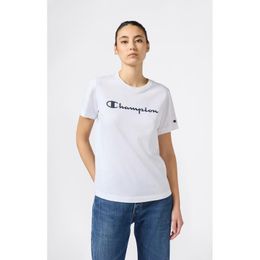 Champion Damen T-Shirt klassischer Schnitt, sportlicher Stil, aus Baumwolle M (40)