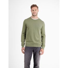 Lerros Herren Lerros Strickpullover &raquo;Crewneck Strickpullover&laquo; Weicher Strick-Pullover, Rundhalsausschnitt, lange &Auml;rmel, pflegeleicht gr&uuml;n XXL