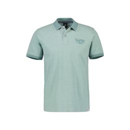 Lerros Herren Lerros Poloshirt &raquo;Poloshirt in Melange Optik&laquo; blau 5XL