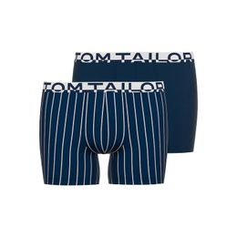 Tom Tailor Herren Tom Tailor Boxershorts &raquo;Kentucky&laquo; 2er Pack, weich, bequem, eng, elastisch, atmungsaktiv Logobund, Baumwollmix bunt 6L