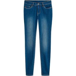 bonprix Damen bonprix Skinny-fit-Jeans Skinny-fit, aus Baumwolle, Polyester, Viskose und Elasthan blau 38, N-Gr