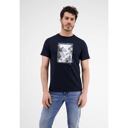 Lerros Herren Lerros T-Shirt &raquo;T-Shirt mit Fotoprint&laquo; blau S