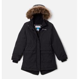 Columbia M&auml;dchen Parka &raquo;NORDIC STRIDER II JACKET&laquo; F&uuml;r Kinder mit abnehmbarer Kapuze und Kunstpelzbesatz, wasserabweisend schwarz L (152/158)